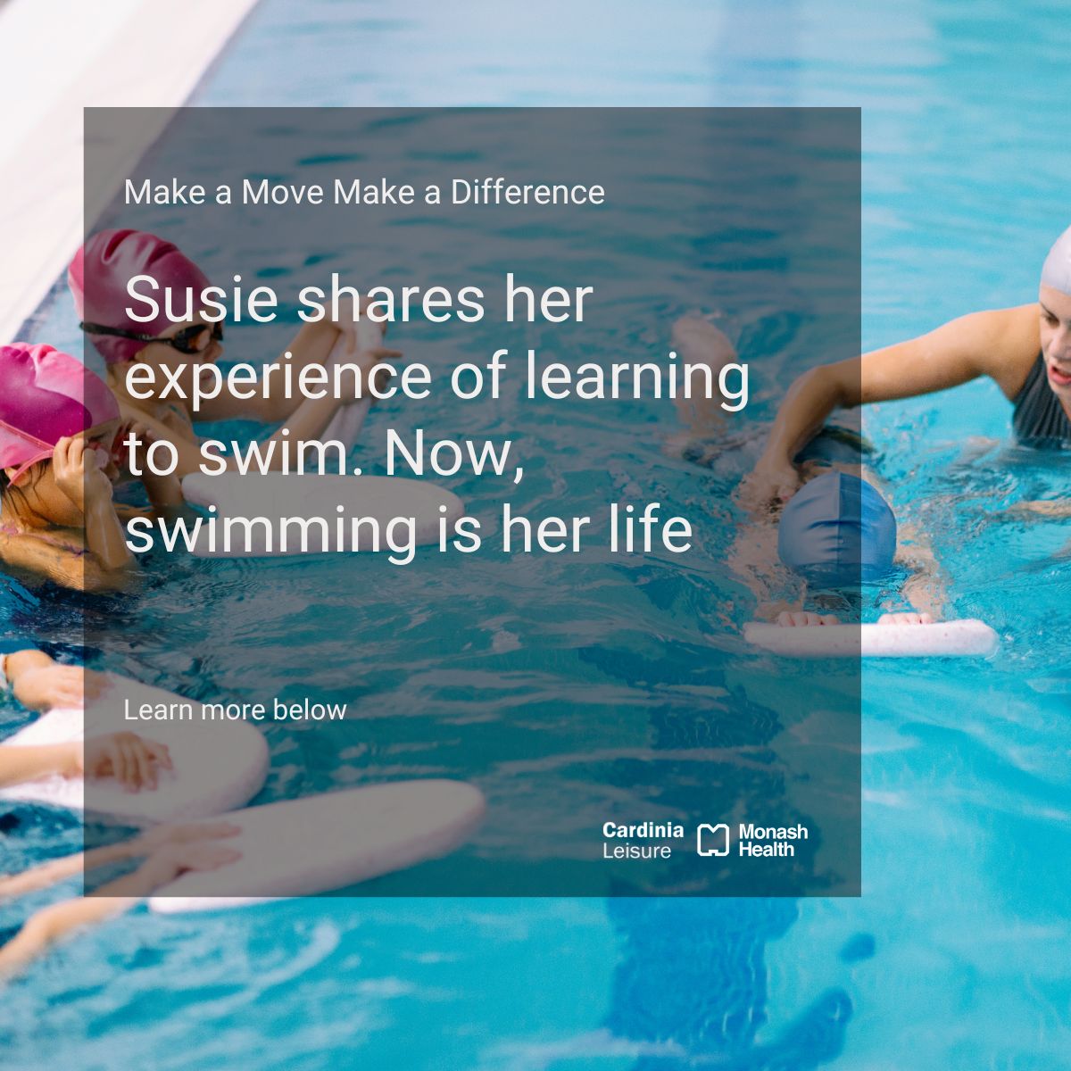 Susie learns to swim in a new country, now swims for life. - Cardinia ...